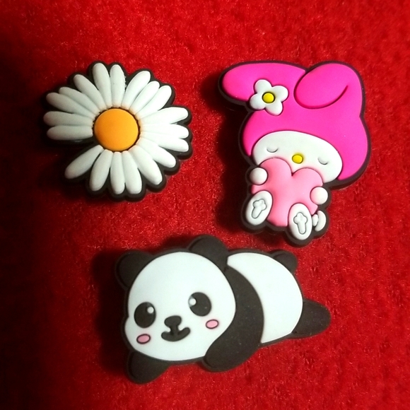 Accessories | Crocs Charms 3 Pcs Panda Bunny And Bunny | Poshmark